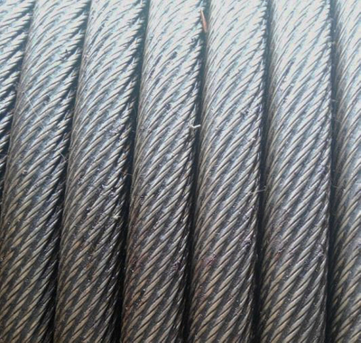 18X7+FC 22mm Ungalvanized Steel Wire Rope - Buy crane rope, 18X7+FC ...