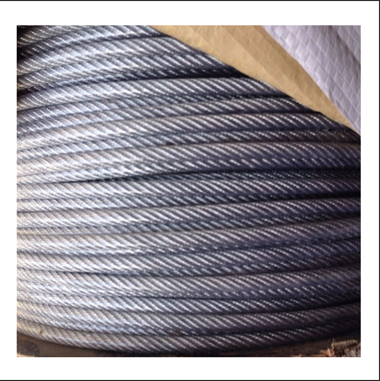 8MM--12MM 19X7 Oiled Ungalvanized Non-rotating Steel Wire Rope Tower Crane Cable Lifting Hoist ...