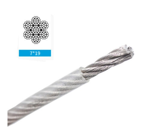 Steel PVC Coated Wire Rope 7*7 Flexible Cable Soft Cable Transparent ...